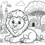 54 Dello zoo da colorare unico e stampare PDF gratuita