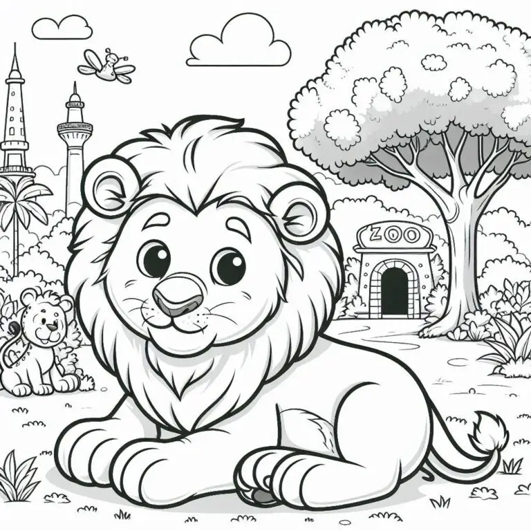 54 Mewarnai Kebun Binatang untuk anak-anak gratis