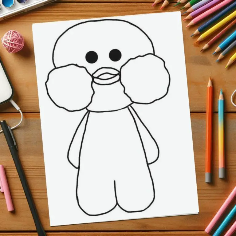 30+ Paper Duck Coloring Pages for Kids | Free Printables