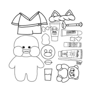 30 Kolorowanki Paper duck do druku darmowe PDF