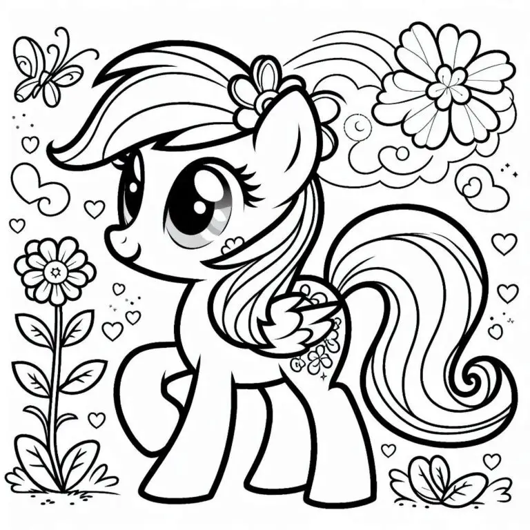 57 My little pony värityskuva tulostettavia ilmaiseksi PDF