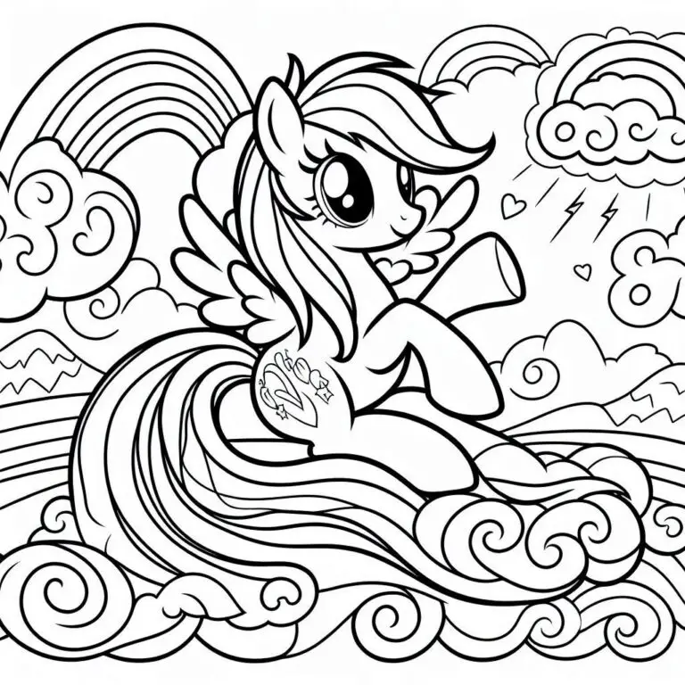 54 My little pony da colorare unico e stampare PDF gratuita