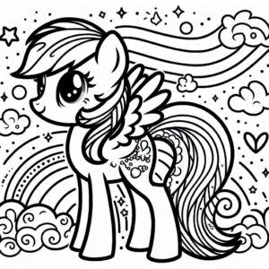 54 Desenhos My little pony para colorir e imprimir PDF