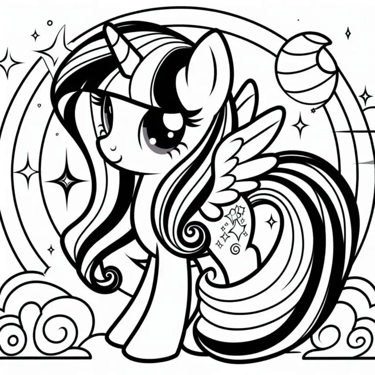 54 My little pony da colorare unico e stampare PDF gratuita