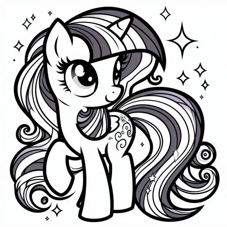 54 My little pony da colorare unico e stampare PDF gratuita
