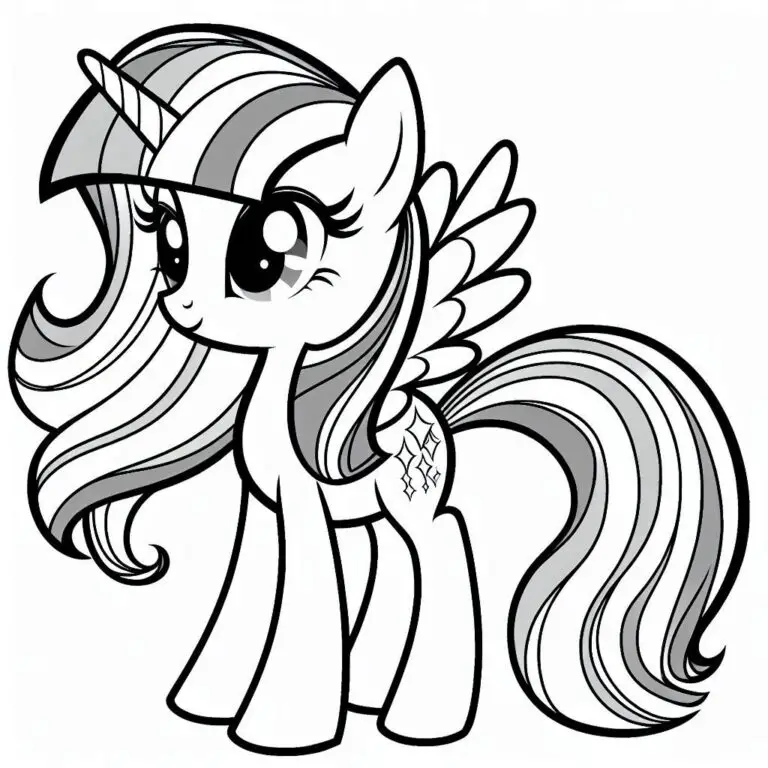 54 Desenhos My little pony para colorir e imprimir PDF