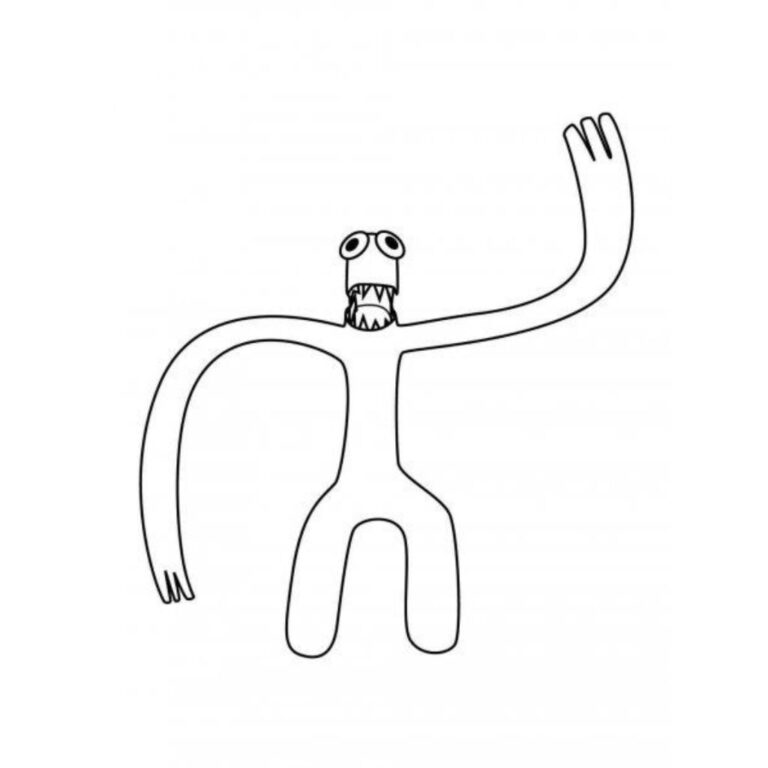 36 Rainbow Friends coloring pages for kids | Free Printables