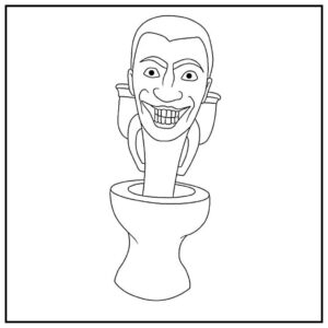 27 Dibujo de skibidi toilet para colorear | Kleur-v-Kind
