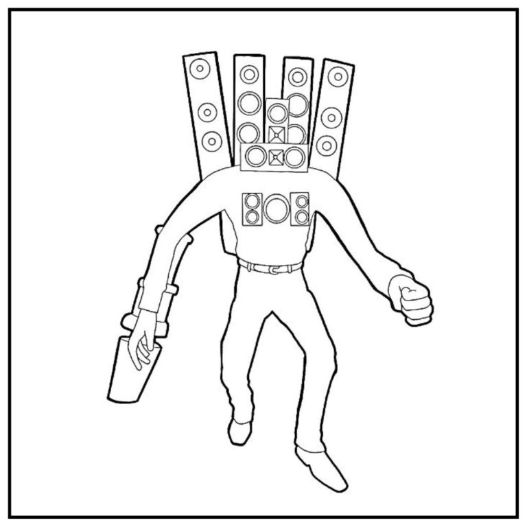 27 Skibidi toaleta Omalovánky unikátní k vytisknutí PDF