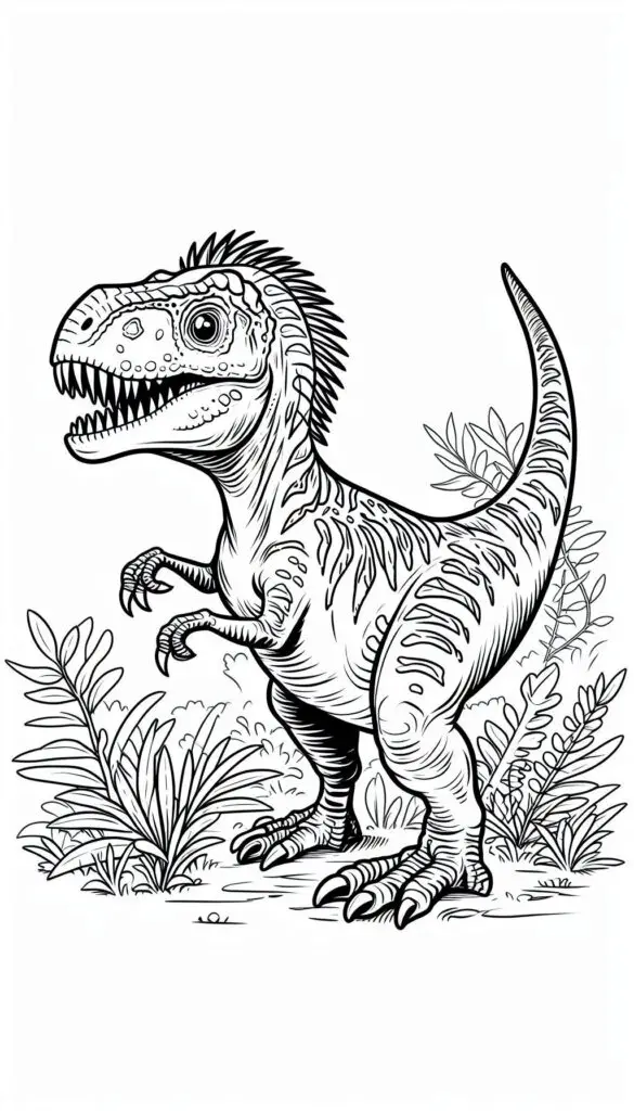 60 Dinozaur de colorat pentru copii (Desene imprimabile)