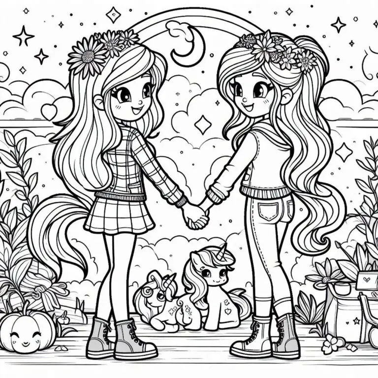 53 Della migliore amica da colorare unico e stampare PDF