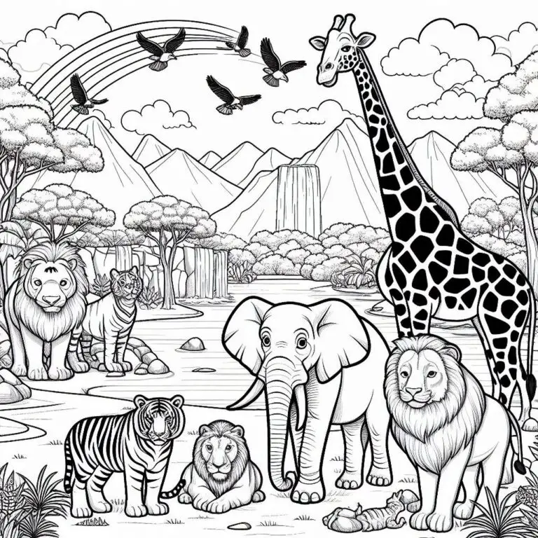 60 Dibujos de zoológico para colorear | Kleur-v-Kind