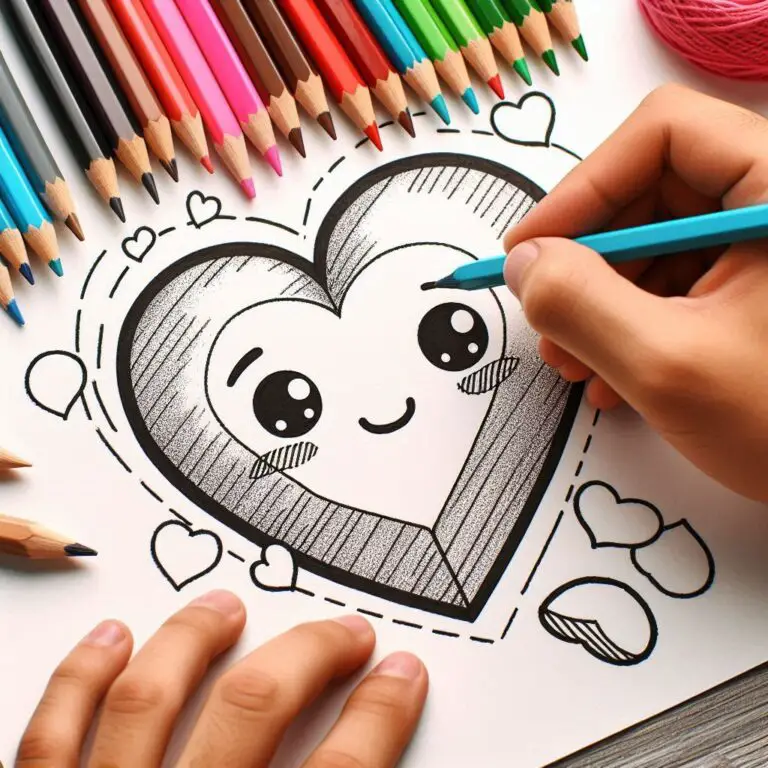 39+ Inima de colorat pentru copii (Desene imprimabile)