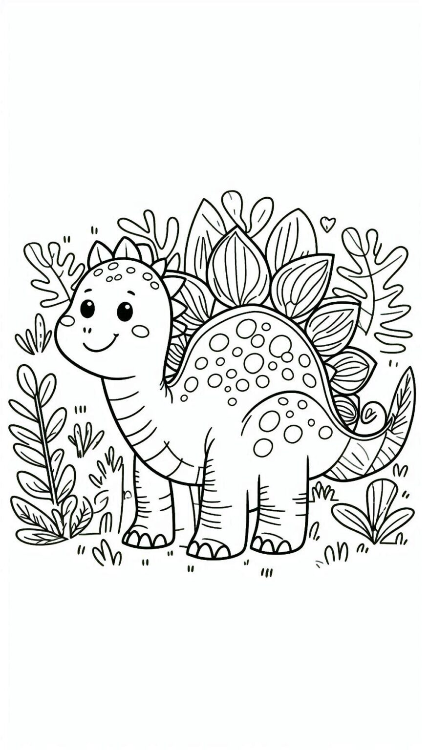 63 Dinosaurie målarbilder för barn utskrivbar PDF gratis