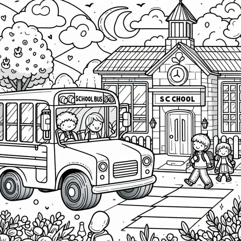 45 School Trip Coloring Page Unique | Download And Print Drawing