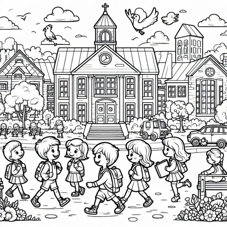 45 School Trip Coloring Page Unique | Download And Print Drawing