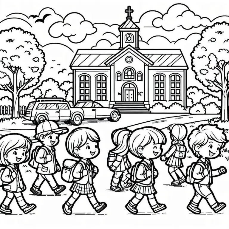 45 School Trip Coloring Page Unique | Download And Print Drawing