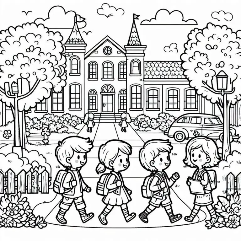 45 School Trip Coloring Page Unique | Download And Print Drawing