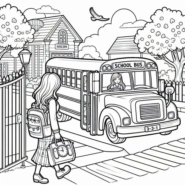 45 School Trip Coloring Page Unique | Download And Print Drawing