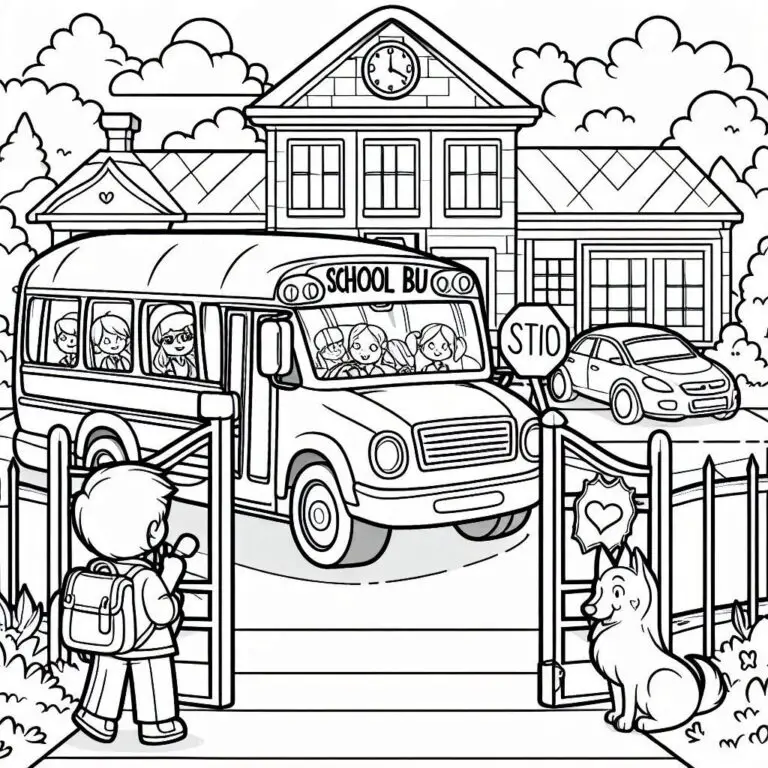 45 School Trip Coloring Page Unique | Download And Print Drawing