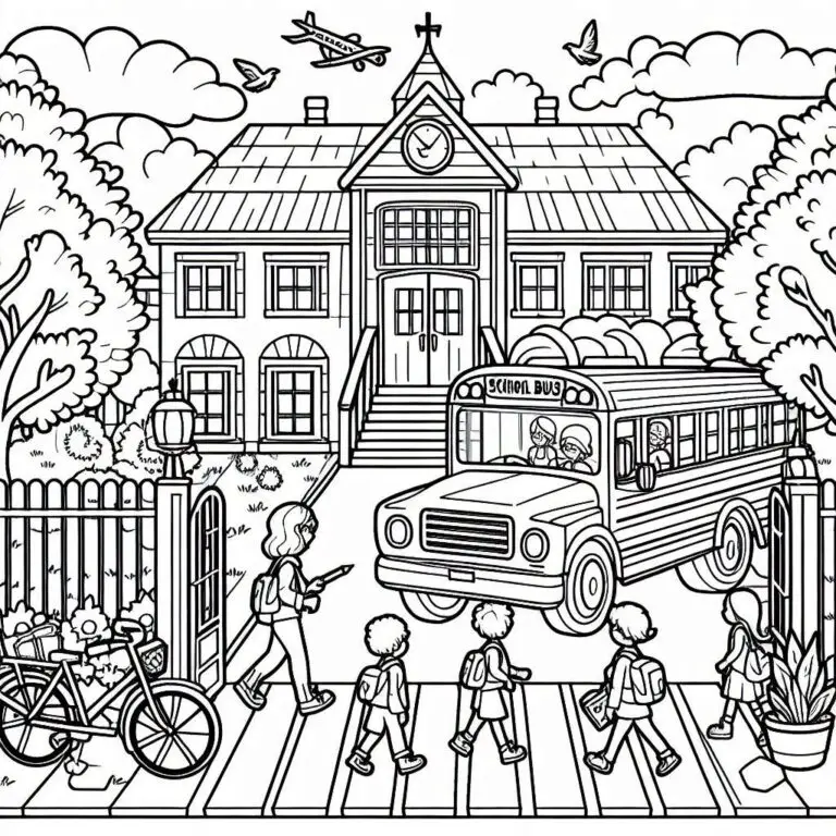 45 School Trip Coloring Page Unique | Download And Print Drawing