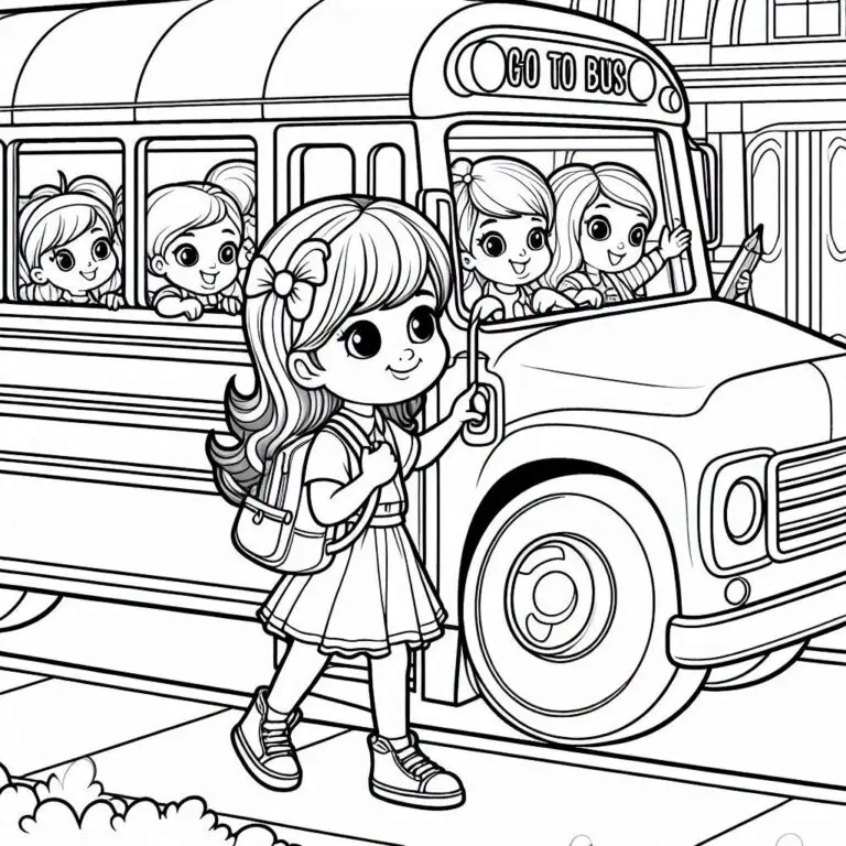 45 School Trip Coloring Page Unique | Download And Print Drawing