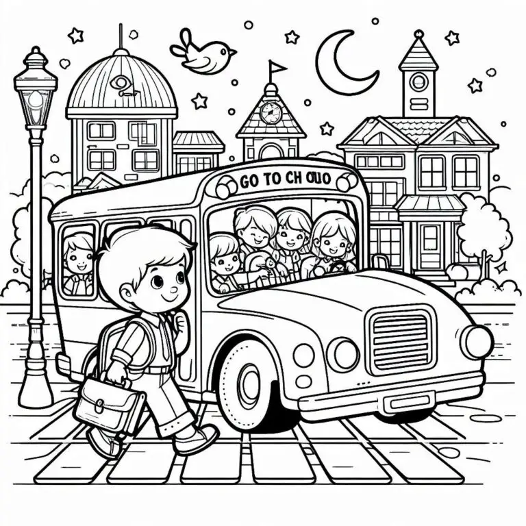 45 School Trip Coloring Page Unique | Download And Print Drawing