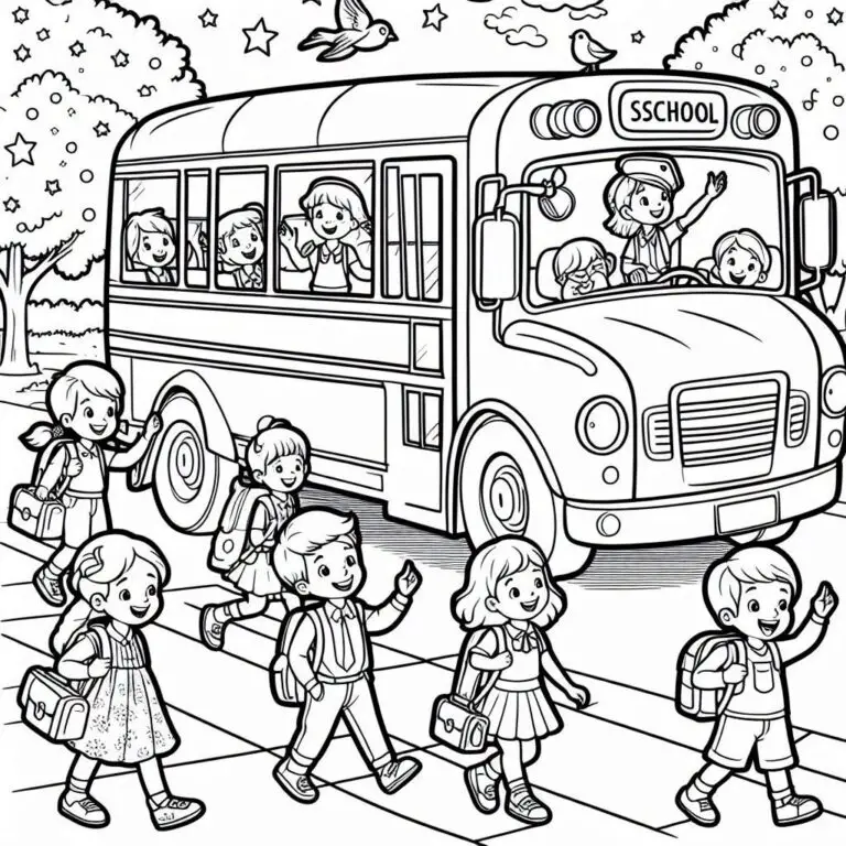 45 School Trip Coloring Page Unique | Download And Print Drawing