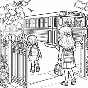 45 School Trip Coloring Page Unique | Download And Print Drawing