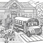45 School Trip Coloring Page Unique | Download And Print Drawing