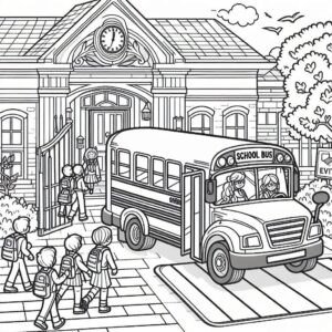 45 School Trip Coloring Page Unique | Download And Print Drawing