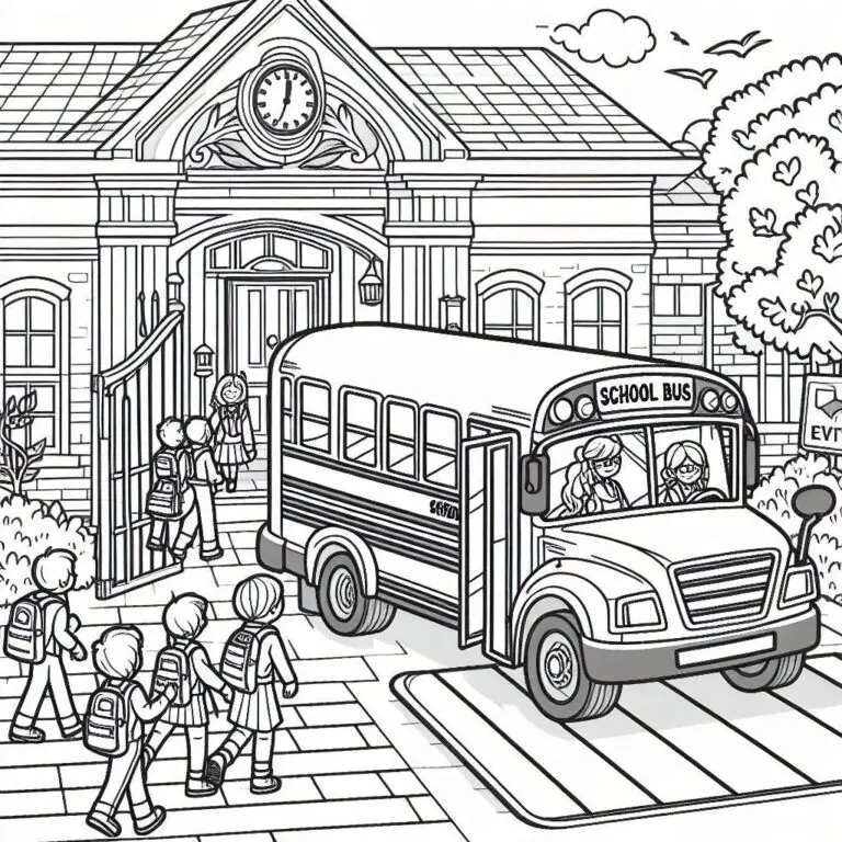 45 School Trip Coloring Page Unique | Download And Print Drawing