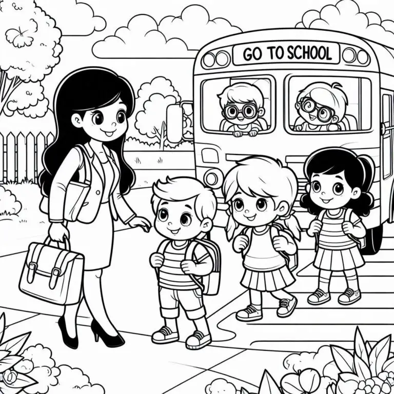 45 School Trip Coloring Page Unique | Download And Print Drawing