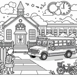 45 School Trip Coloring Page Unique | Download And Print Drawing
