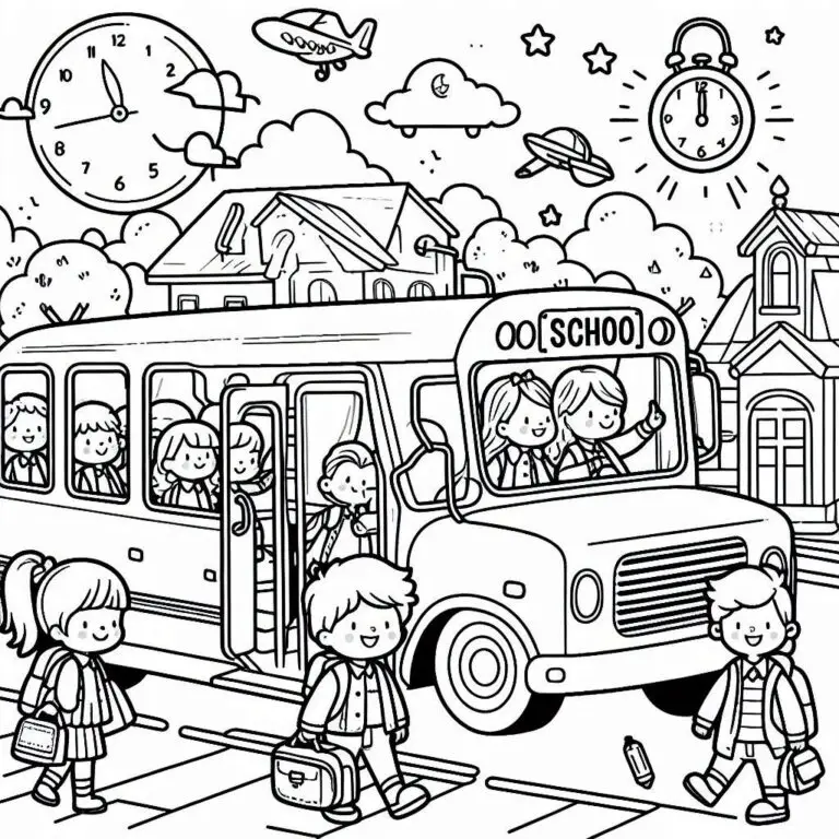 45 School Trip Coloring Page Unique | Download And Print Drawing