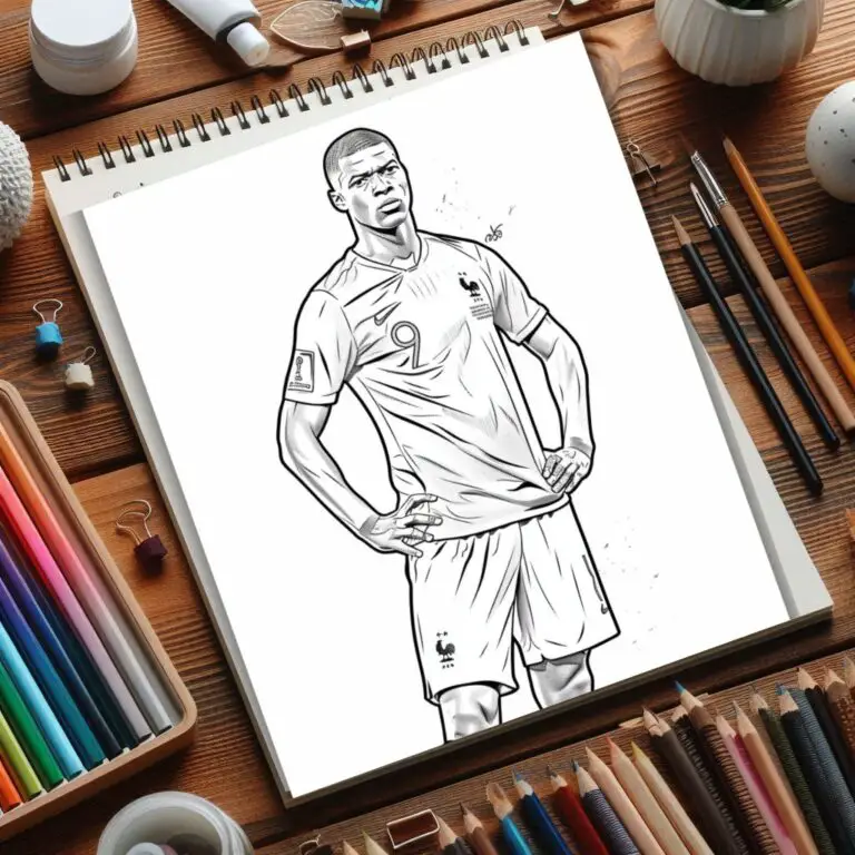 Neymar Coloring Page For Kids | Free Printables