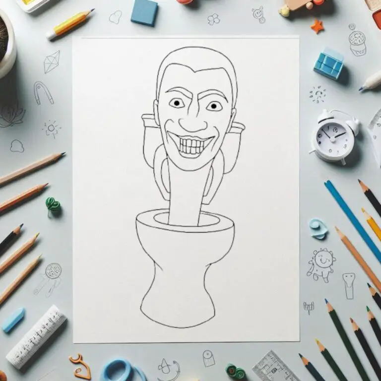 27 Skibidi toaleta Omalovánky unikátní k vytisknutí PDF