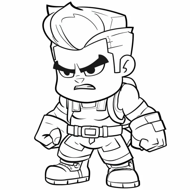 45 Brawl Stars Omalovánky unikátní k vytisknutí PDF