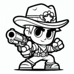 45 Brawl Stars de colorat pentru copii (Desene imprimabile)