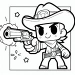 45 Brawl Stars de colorat pentru copii (Desene imprimabile)