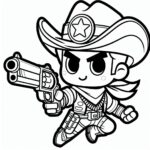 42 Brawl Stars de colorat pentru copii (Desene imprimabile)