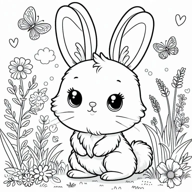51 Desenhos Coelhinhos para colorir e imprimir PDF gratis