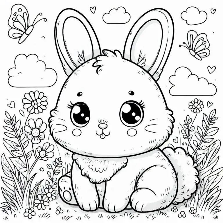 54 Desenhos Coelhinhos para colorir e imprimir PDF gratis