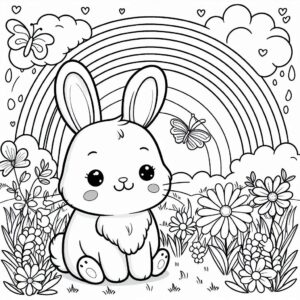 54 Desenhos Coelhinhos para colorir e imprimir PDF gratis