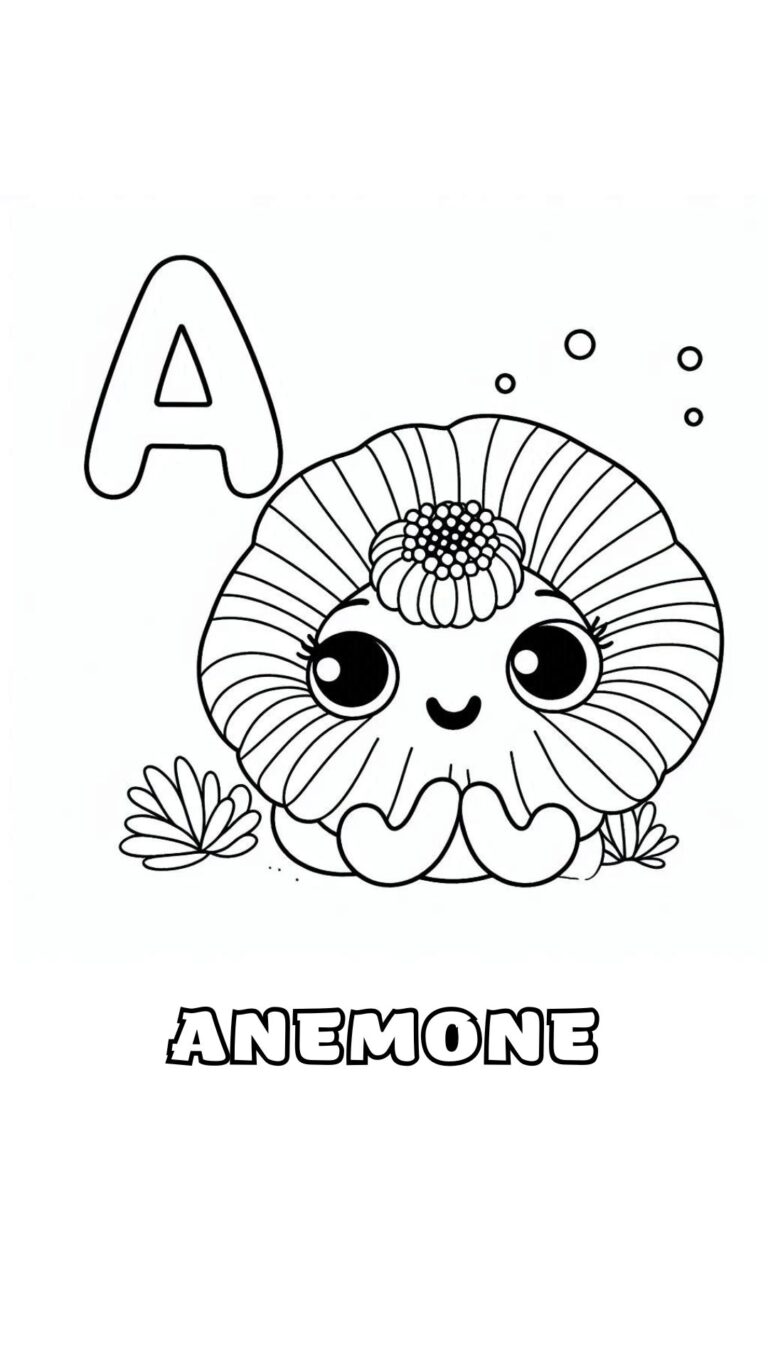 Letter A-animals coloring pages for Kids | Free Printables