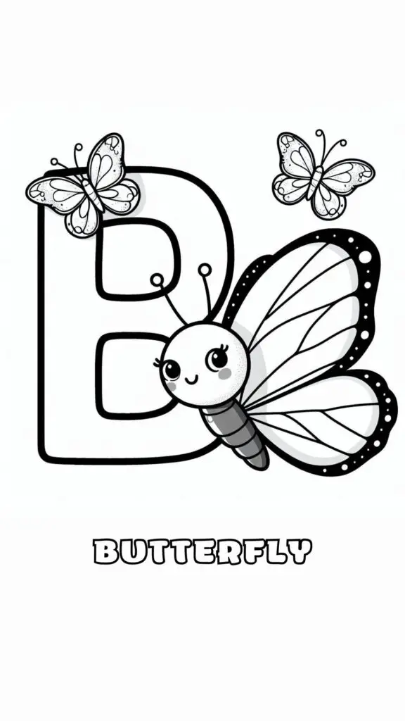 16 Letter B Animals Coloring Page For Kids To Study