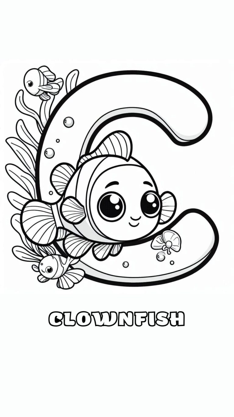 Página para colorear de 20 animales de la letra C para que los niños ...