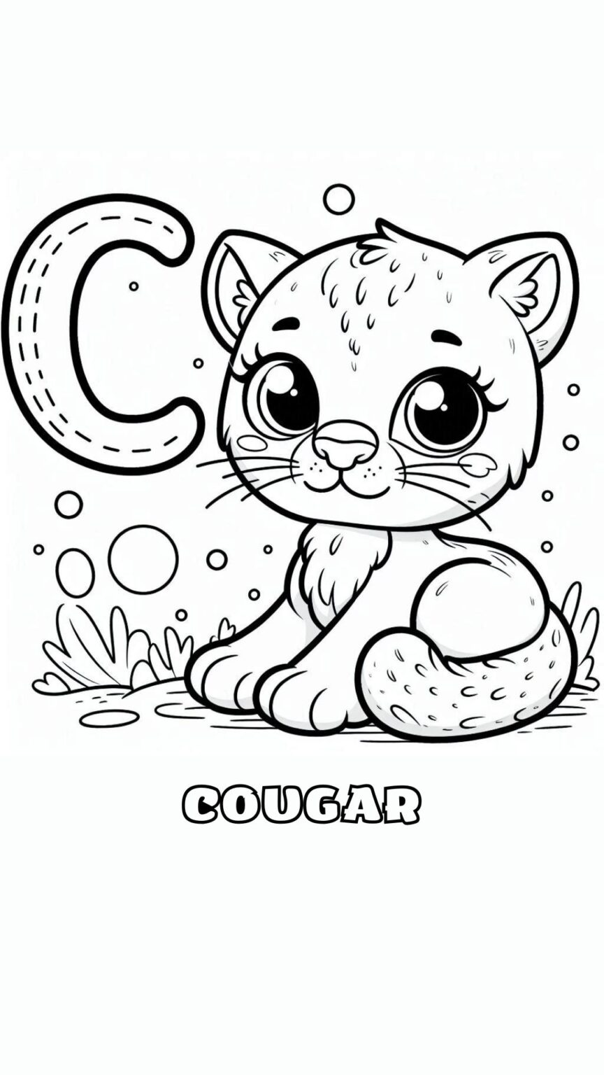 20 Letter C Animals Coloring Page For Kids To Study