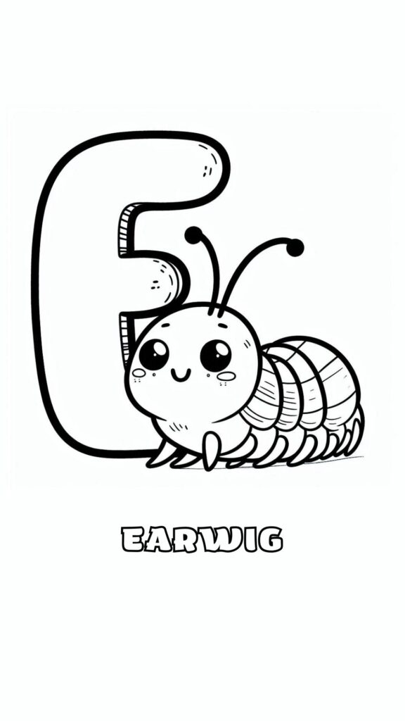 19 Letter E-dieren Kleurplaat Voor Kinderen Om Te Studeren