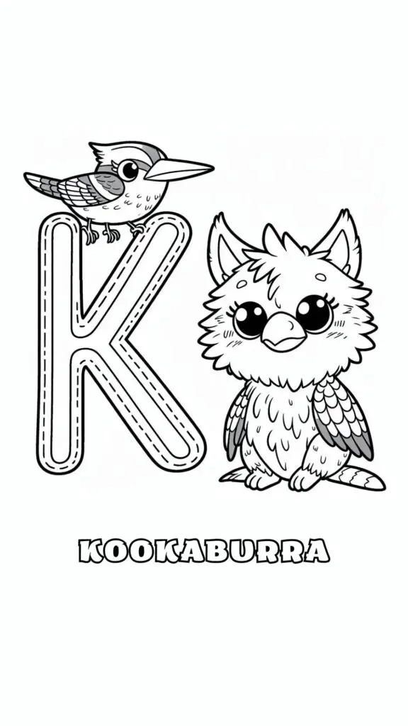 14 Letter K Animals Coloring Page For Kids To Study